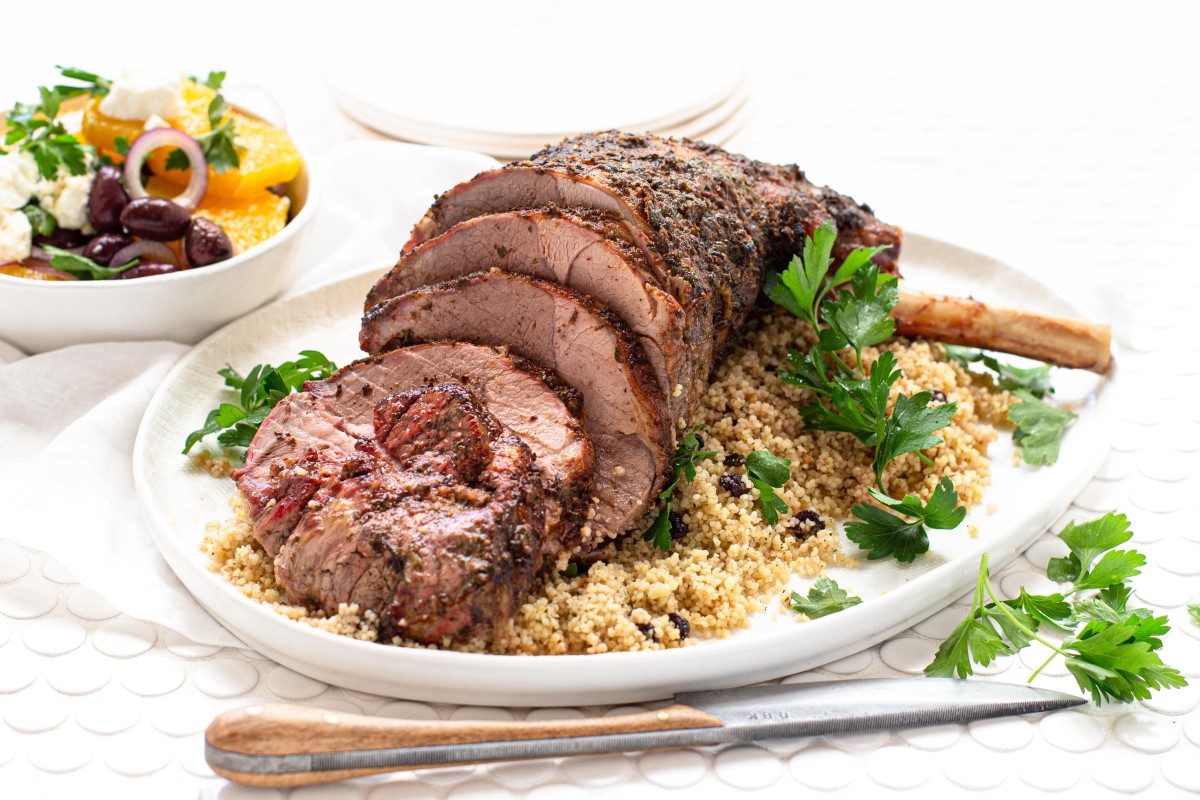 Cordeiro Assado com Ervas Finas e Couscous Marroquino: Receita ...